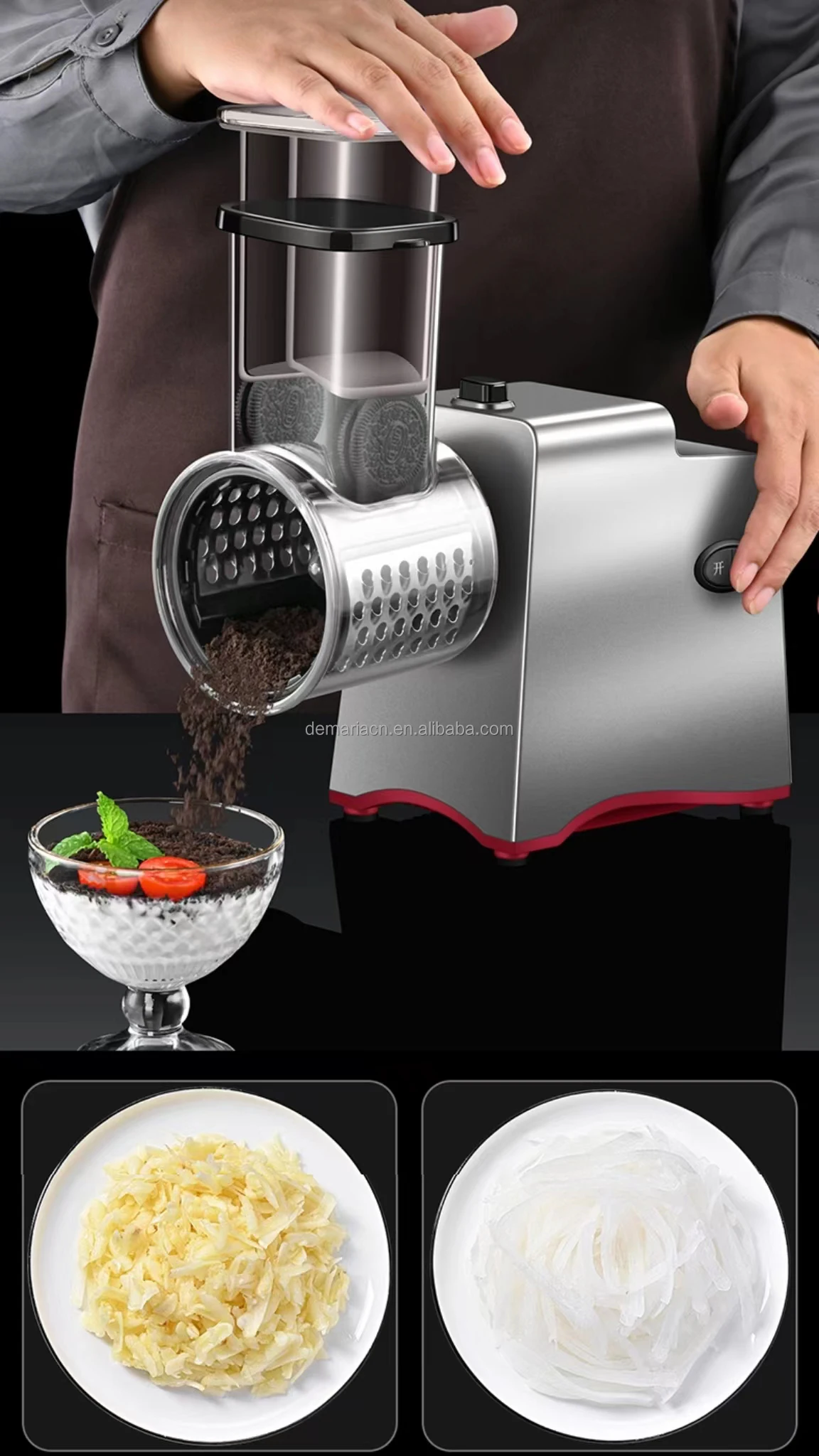 Electric Vegetable Grater - Efficient Cheese Shredder
