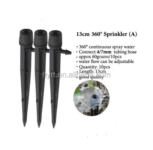 Turbo Stake-on Sprinkler for Efficient Drip Irrigation