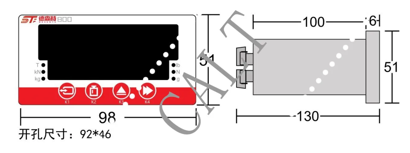 Weighing Controller Load Cell Indicator 6 Digital LED Display RS485 and Analog Output for Hopper ...