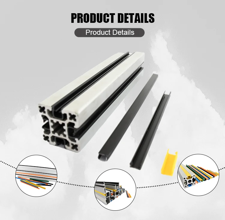 Upvc Profile UPVC Uhmwpe Sliding Rail Plastic 10 T-slot Extrusion pp ...
