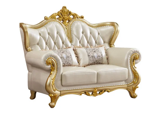 Luxury European Sofa Set - 123 Seat Sofa in PU Leather