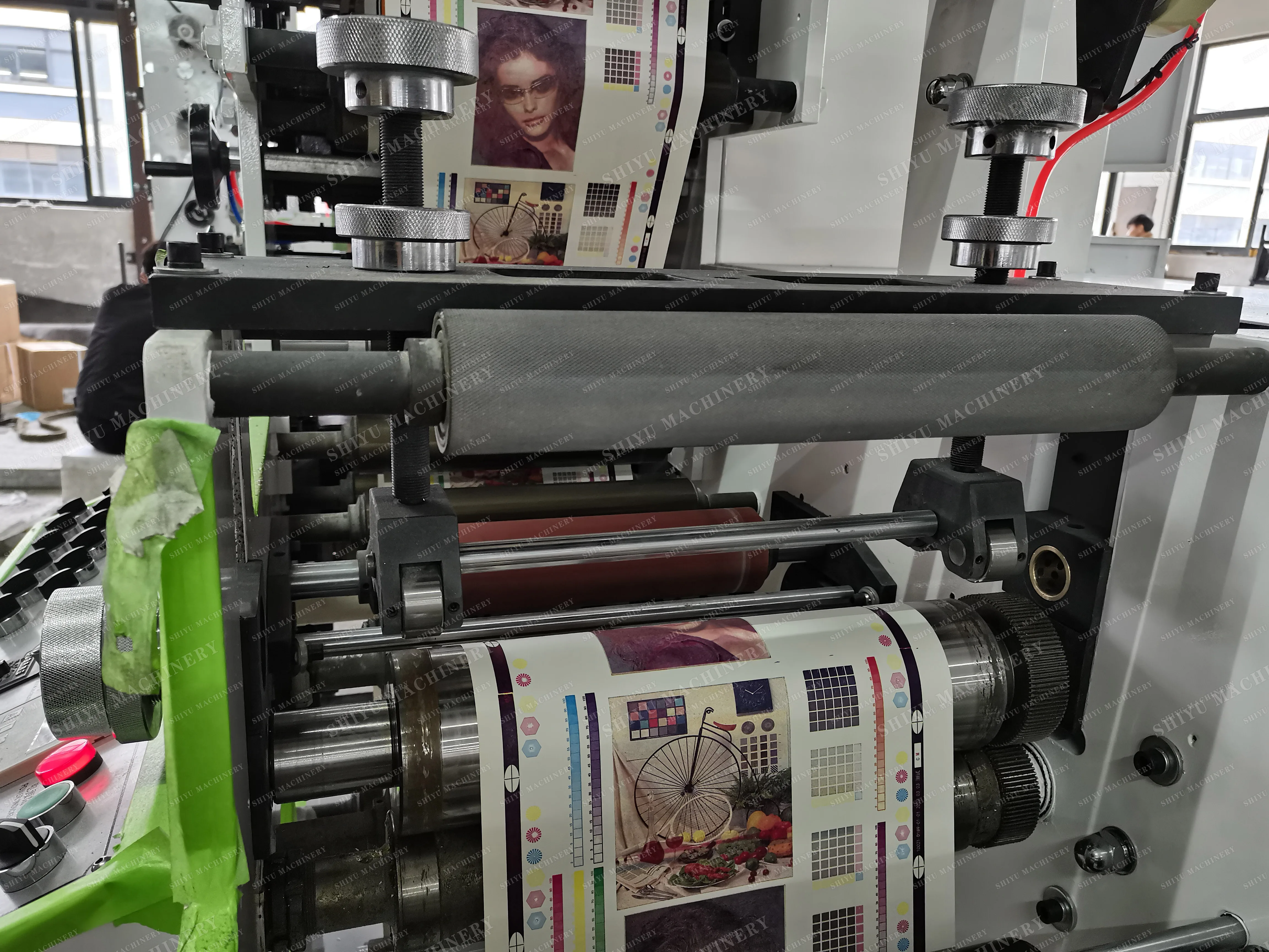 Flexo Paper Sticker Label Roll to Roll Printing Machine Plastic Label ...