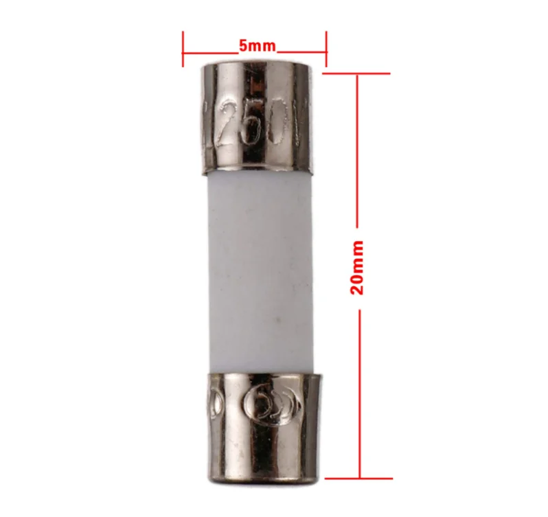 Alibaba.com: T6.3AH250V 6.3A 250V Slow-Blow Ceramic Fuses 5x20mm: Time-delay fuses for reliable ...