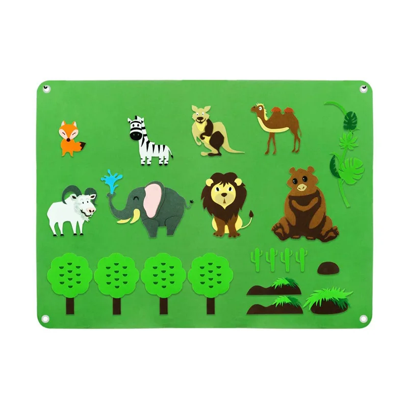 Environmental Protection Felt Material Digital Clock Teaching Aids ...