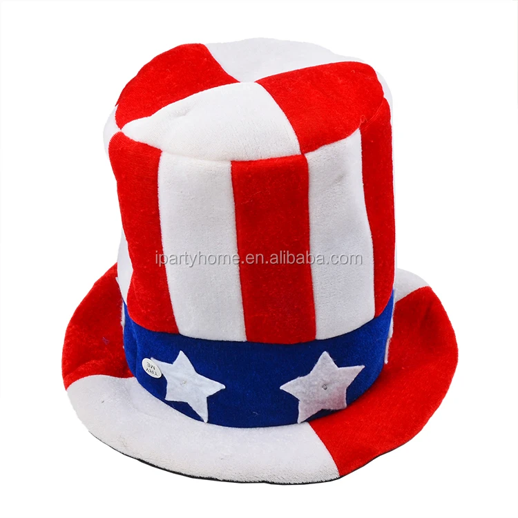 4th of July Uncle Sam Hat - Patriotic Top Hat for Parties