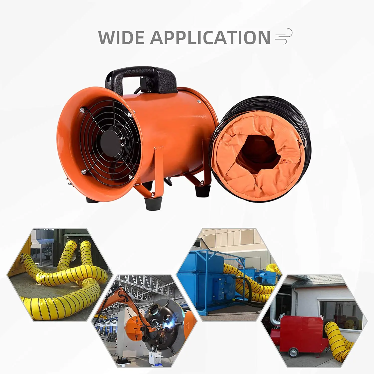 24inch Portable Ventilation Fan - High Velocity & Efficiency