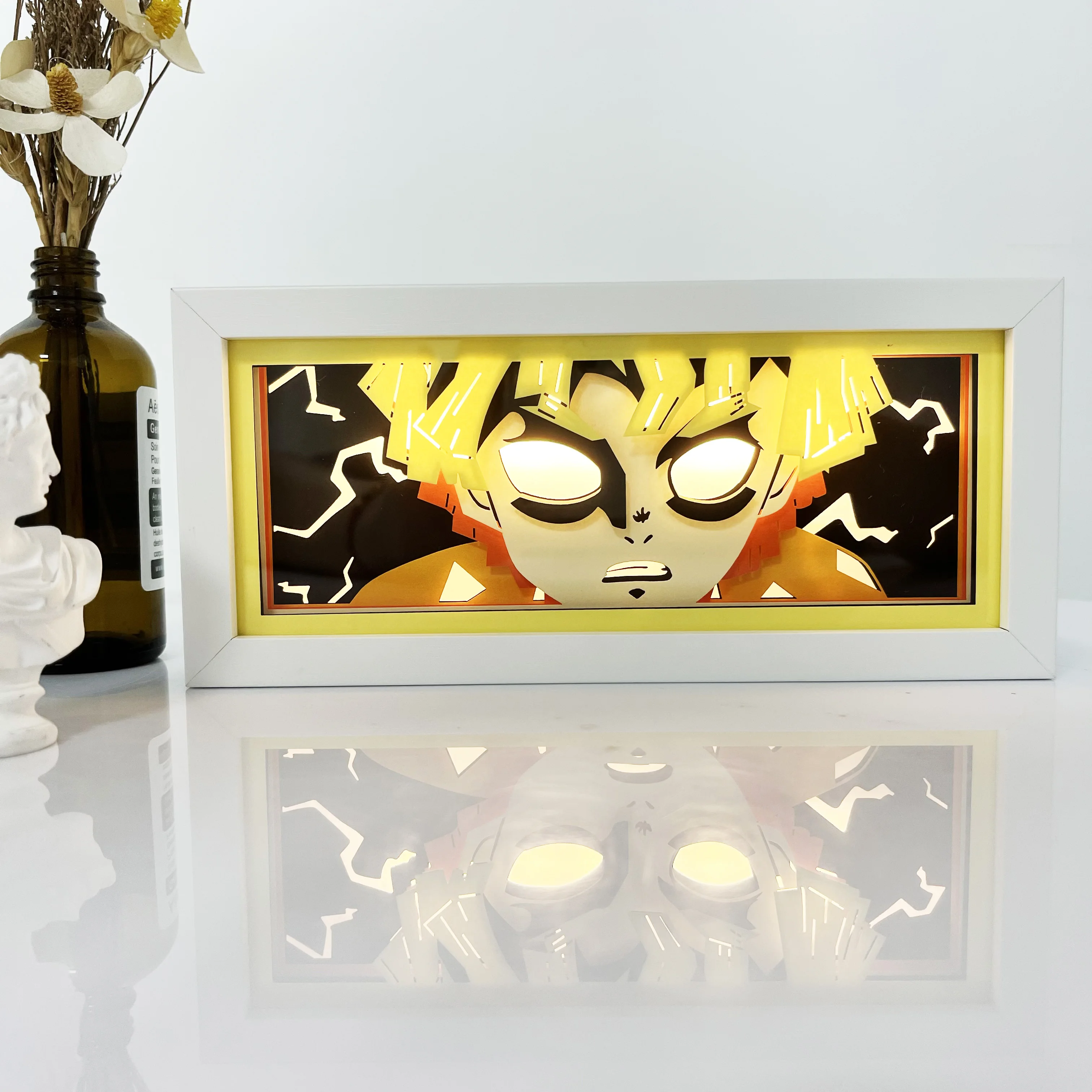 Custom USB Anime LED Light up Painting Frame Table Lamp