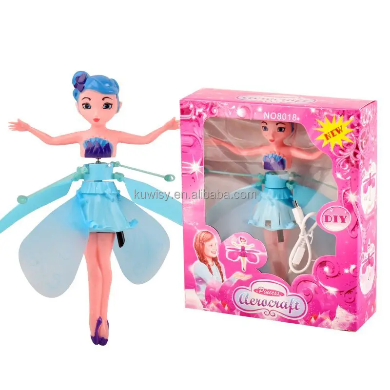 Little Fairy Dancing Toy Gesture Inductive Aircraft With Sensors Mini ...