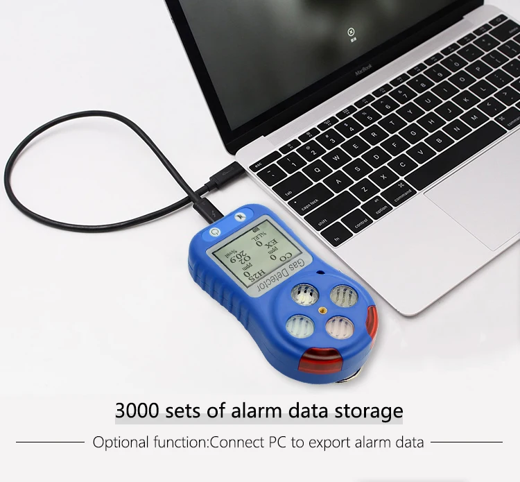 Atex Portable Gas Detector Multi H2S CO O2 EX Gas Leak Monitor Confined ...