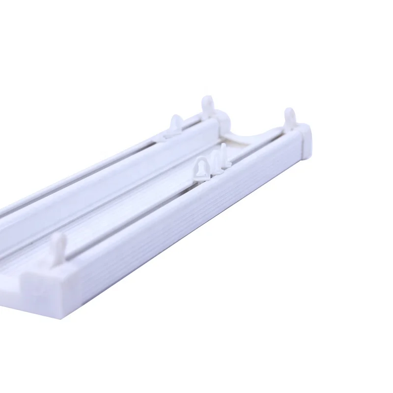 Heavy Duty White Aluminum Pvc Double Ceiling Curtain Rail Curtain Track ...