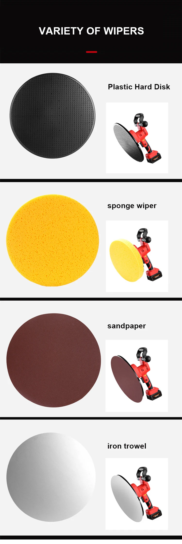 Hand Tools Wall Sander,Plaster Concrete Smoothing Machine Cement ...