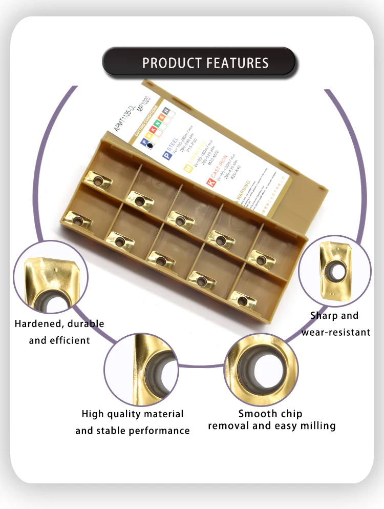 Wholesale Customized Apmt1135 Milling Insert Apmt1135 Pvd Coated ...