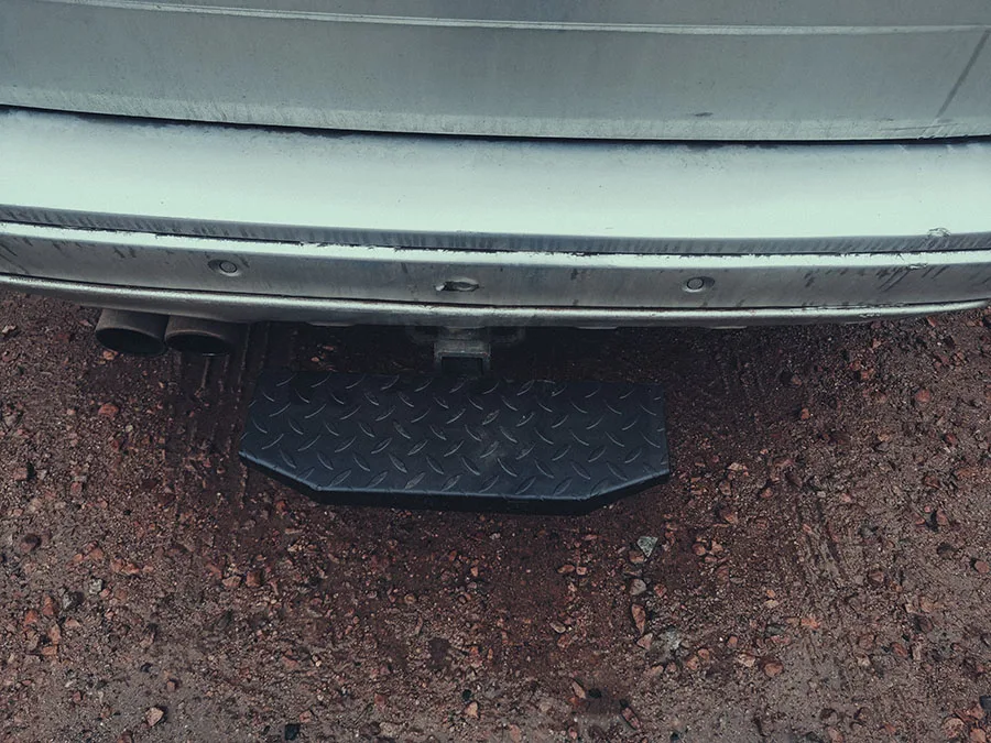 Hitch Step 2inch Hitch Receiver Rear Bumper Guard Protector Upgraded ...
