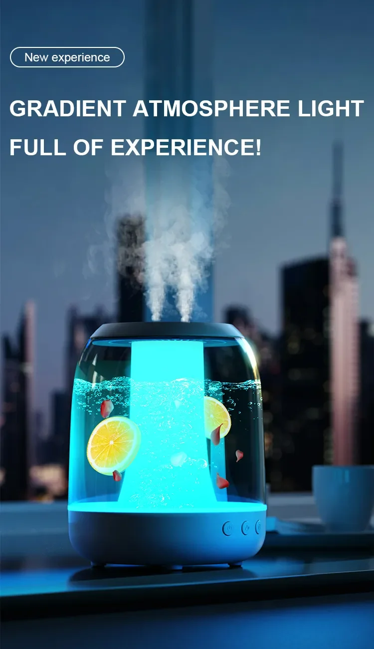 Smart Home Appliances 7 Color Led Light Wireless Speaker Humidifiers ...