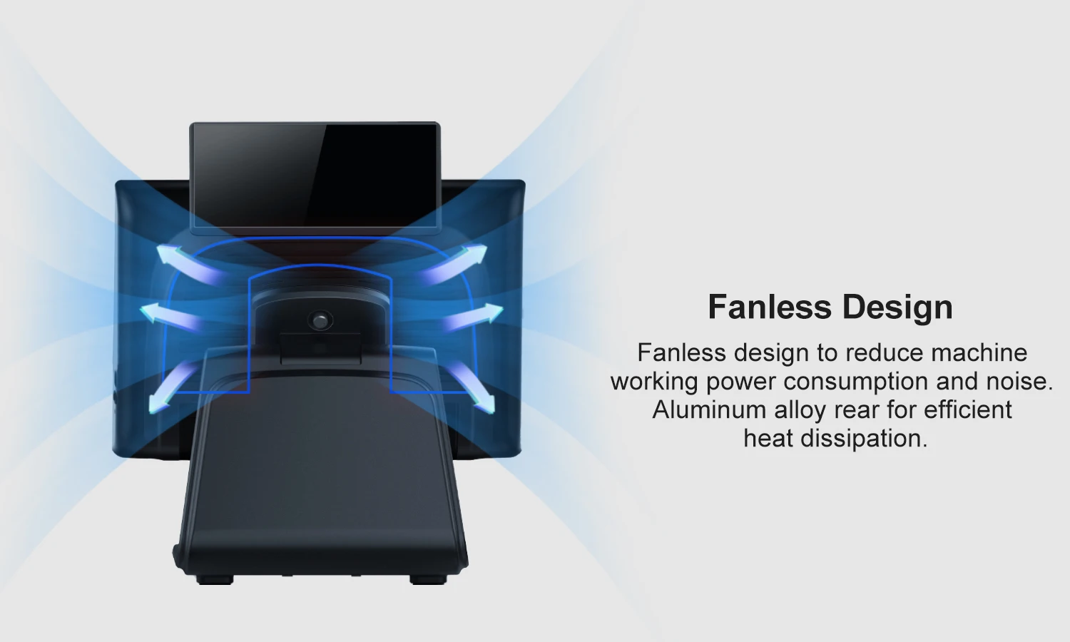 Pinless Posiflex Restaurant V2 Pos Machine with Barcode Scanner