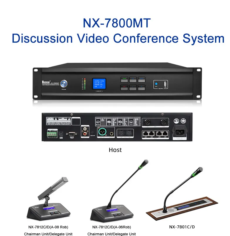 NUUOXUN NX-7800MT - Advanced Audio & Video Conferencing