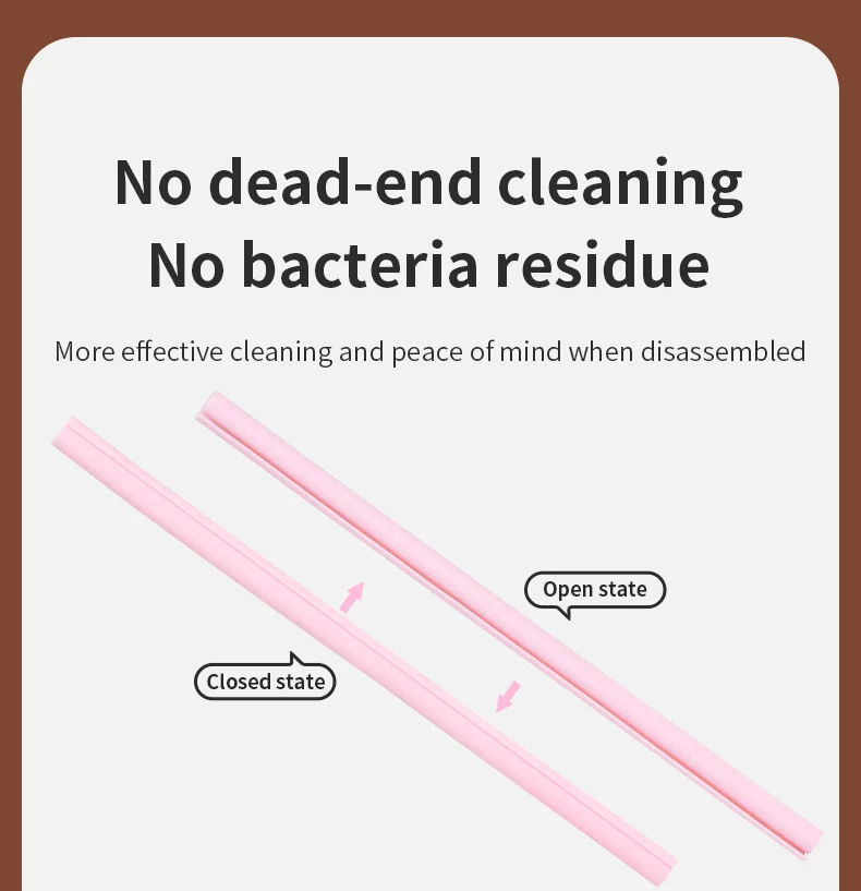 Eco-friendly Silicone Straws - Reusable and Collapsible