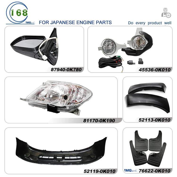 Car Plastic Front and Rear Bumpers for Land Cruiser Prado