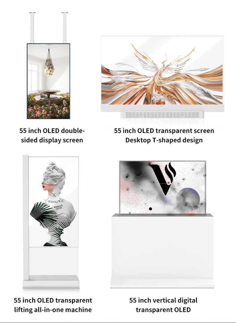 Factory Oled New Popular 2024 Hologram Billboard Selling 3d Giant Real Recommend 55-inch Floor ...