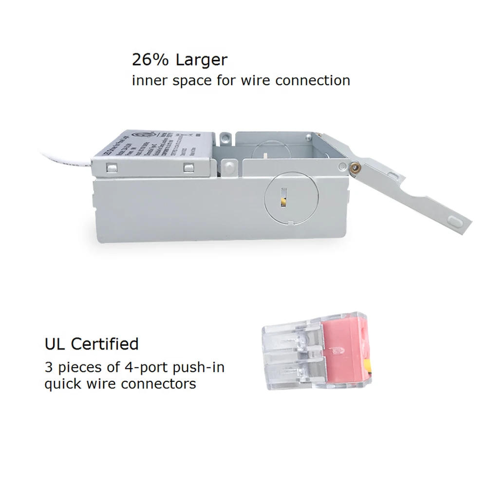 Elt Energy Star Dimmable 3cct Quick Connector Inside Junction Box 4 ...