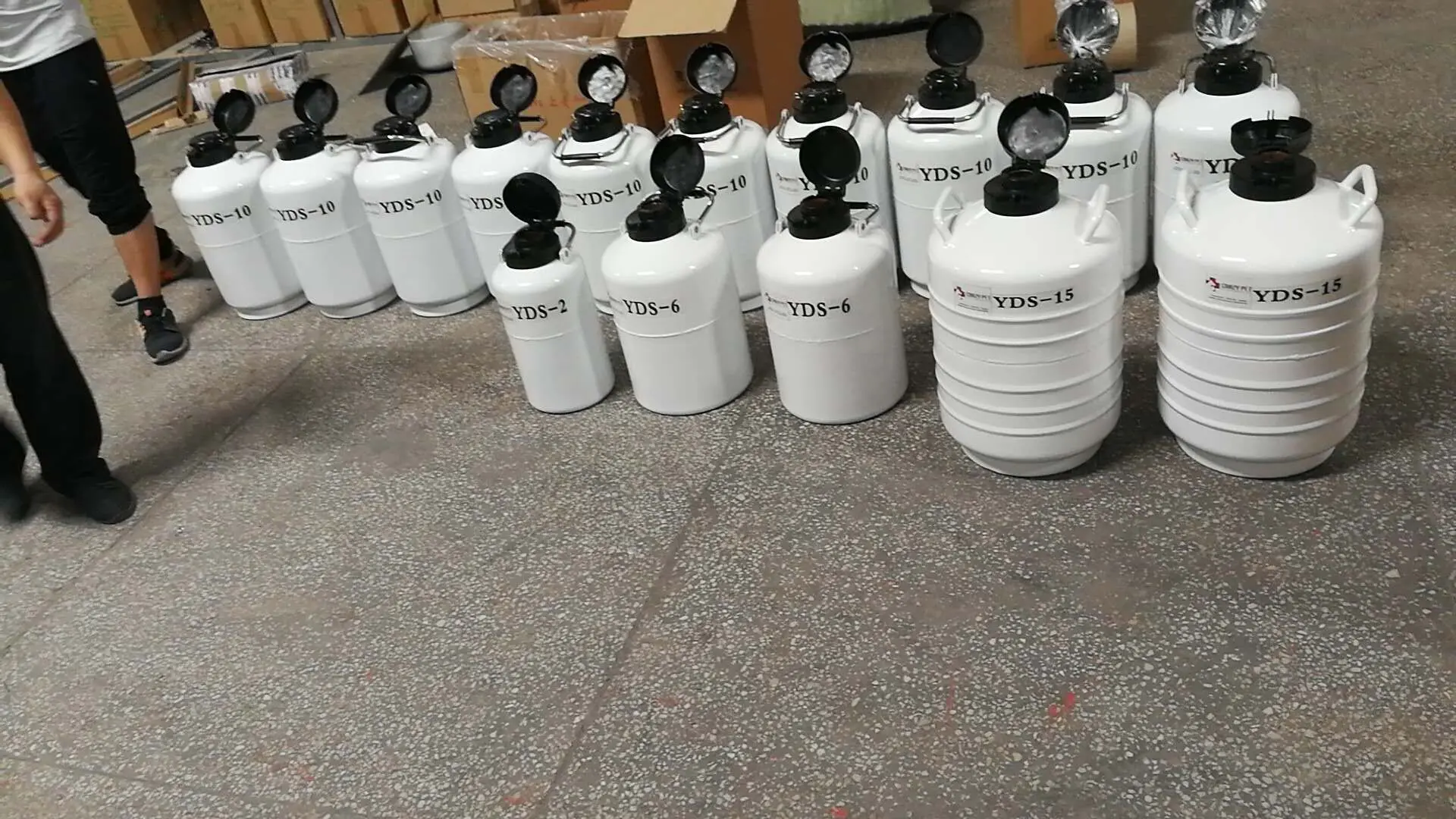 Bull Sperm Dewar Portable Semen Storage Tank Yds-10 Liquid Nitrogen Container For Animal ...