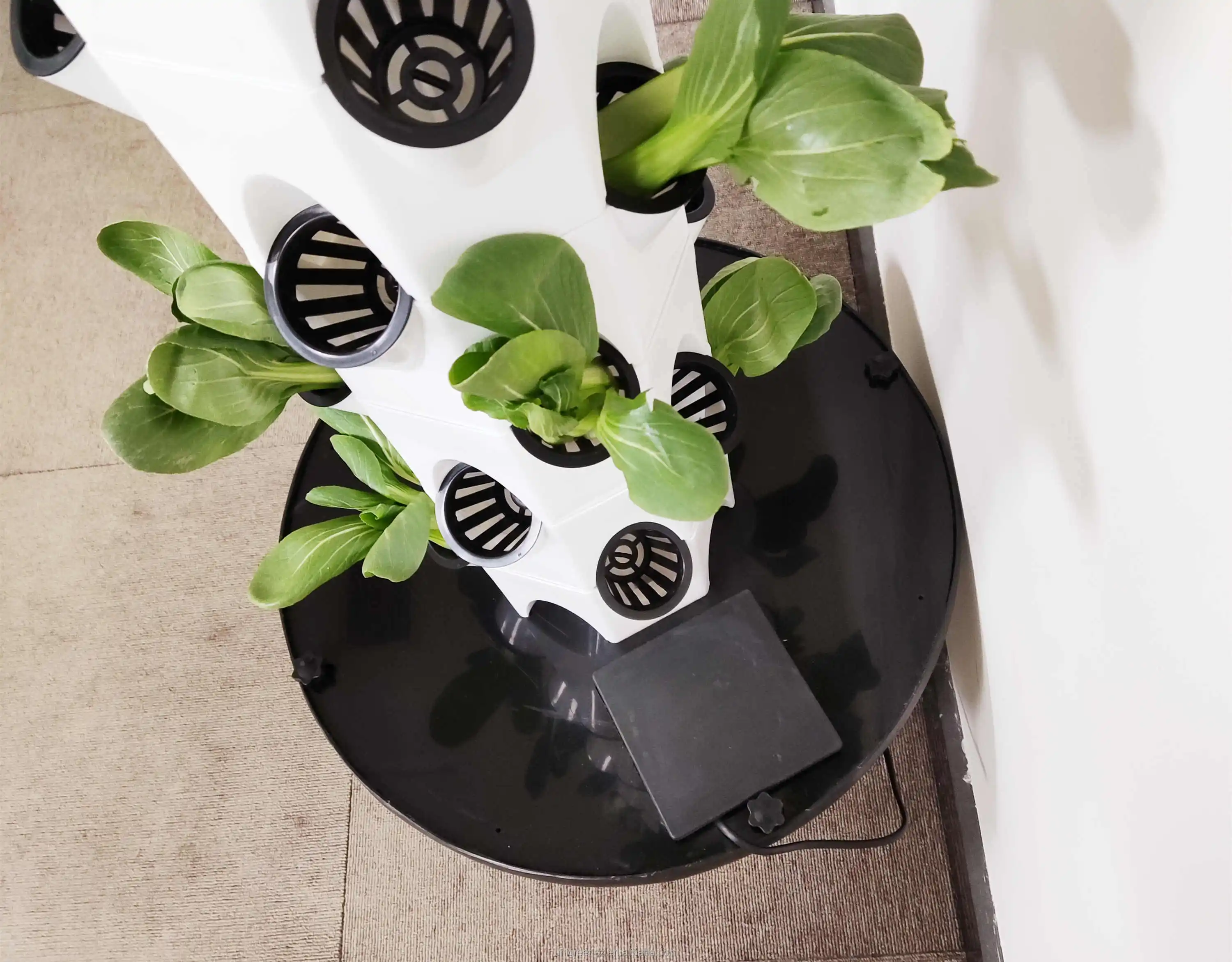 Petal Tower Hydroponic Greenhouse Indoor Plant Vertical Tower 48 Holes ...