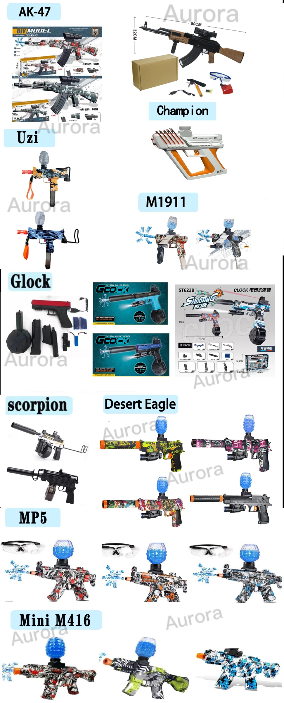 Kids M4a1 Electric Splatter Jelly Gel Ball Blaster Soft Bullet Gel ...