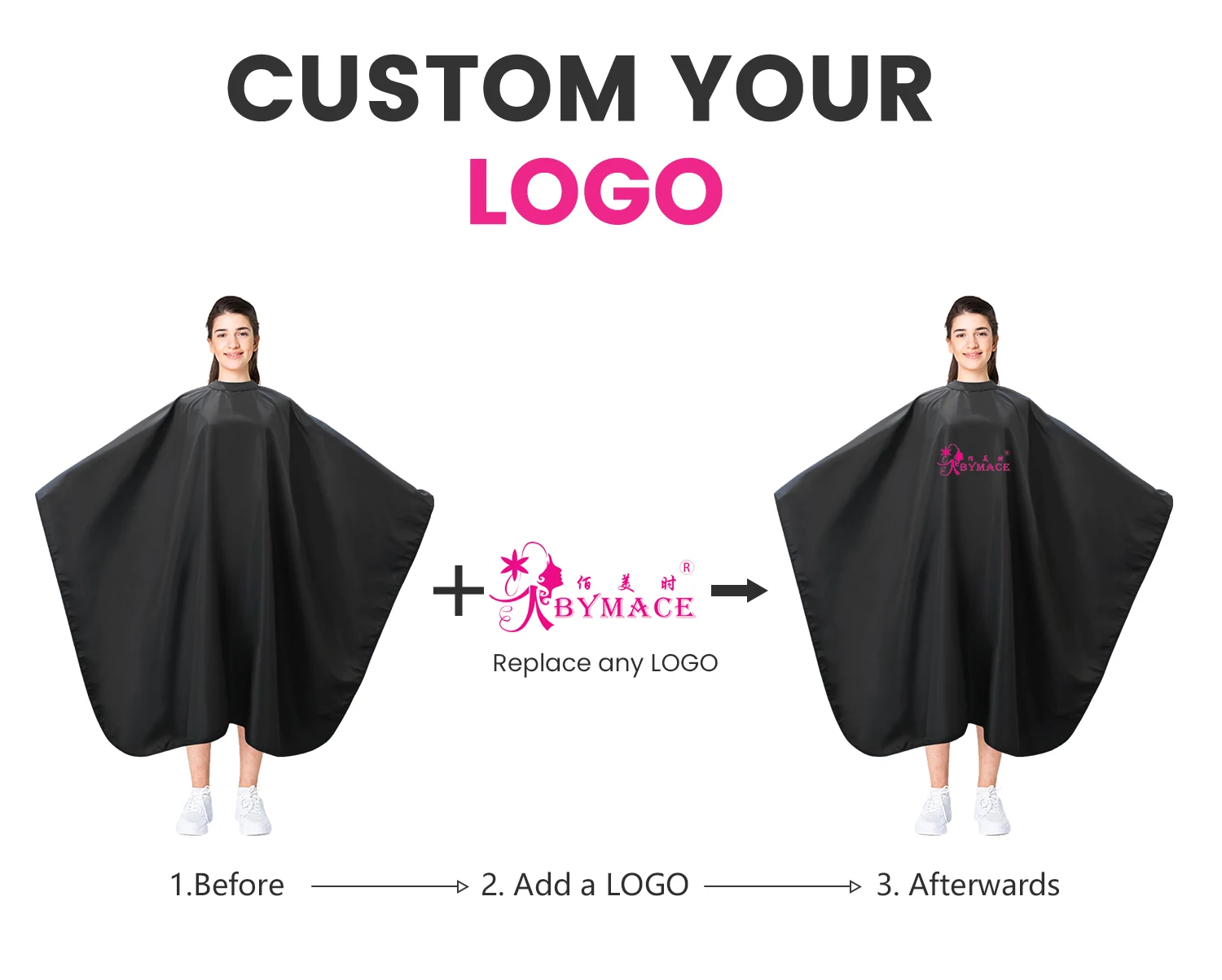 Customized Barber Hairdressing Capes - Waterproof & Stylish