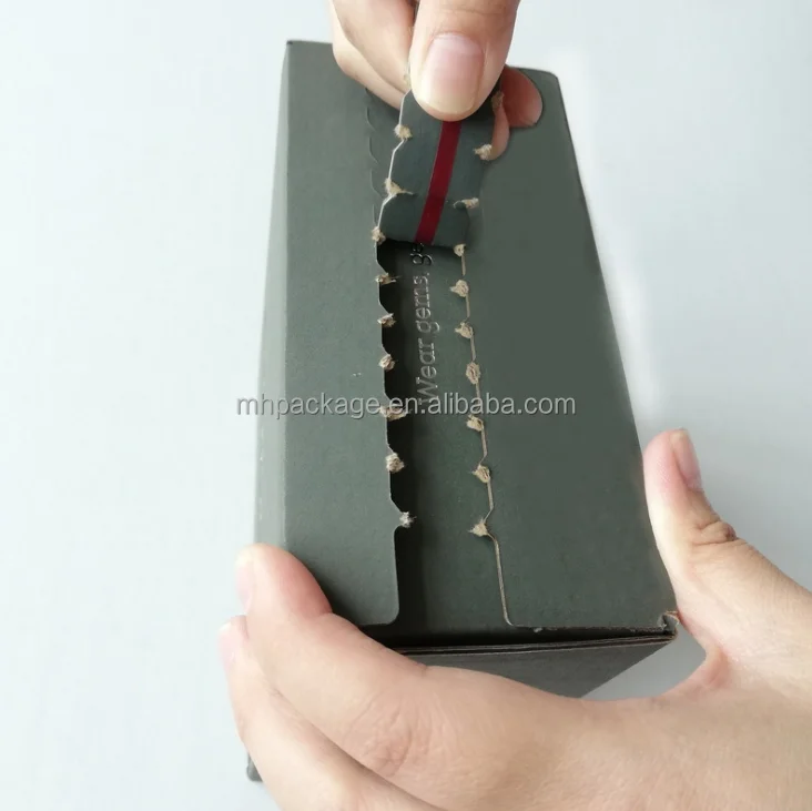 Zipper Tear Strip Corrugated Carton Box Self Adhesive Cardboard Paper ...