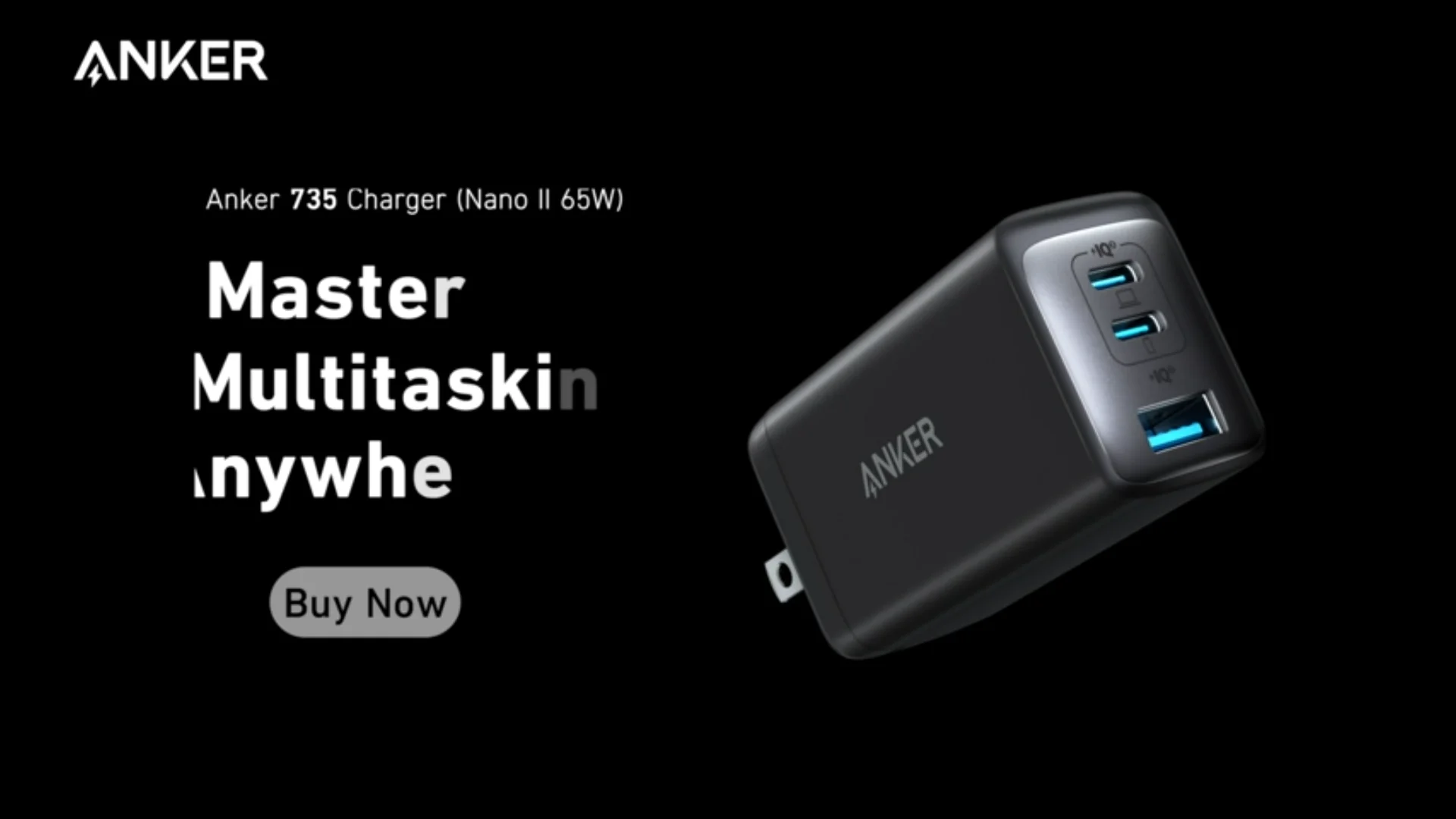 Anker Usb C Charger 735 Charger (nano Ii 65w) Pps 3-port Fast Compact Foldable For Macbook - Buy ...