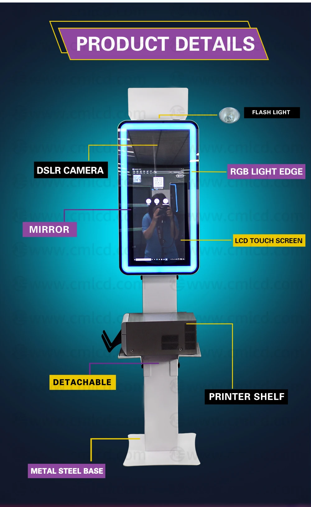 Business Photobooth - 21.5 Inch LCD Monitor Magic Mirror