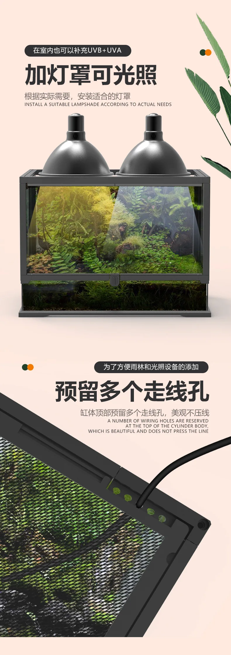 Factory High-Transparent Glass Breeding Box for Reptile Horned Frog ...