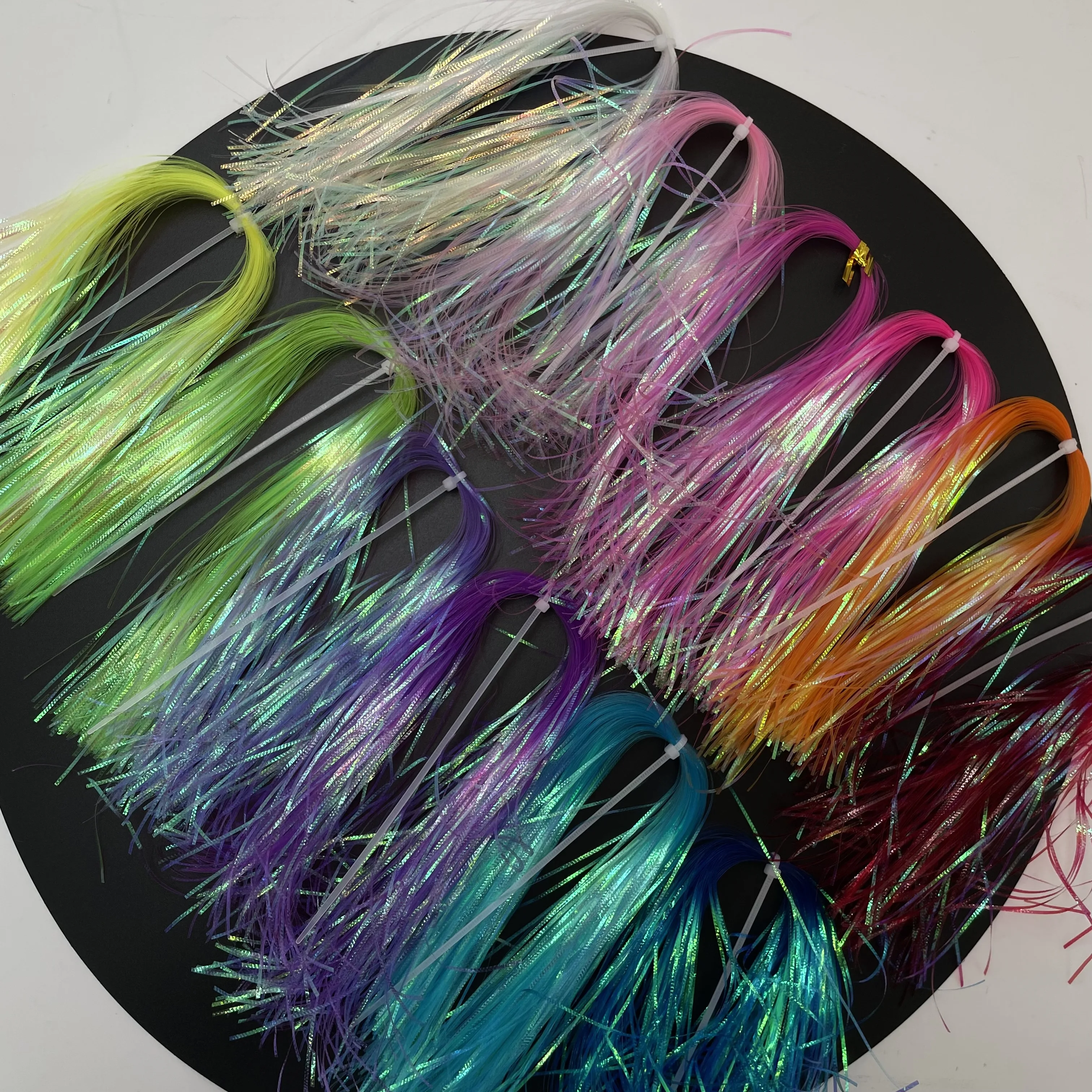 Fishscale 12 Colors in Stock Fly Tying Krinkle Flash Fly Tying ...