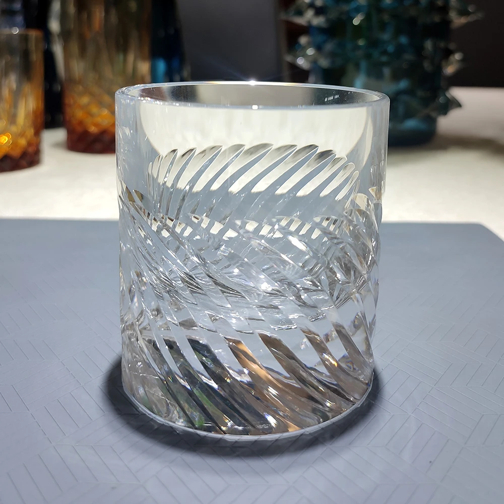 Luxury Hand Crafted K9 Crystal Whiskey Glasses Heavy Bottomed Cup Hand ...