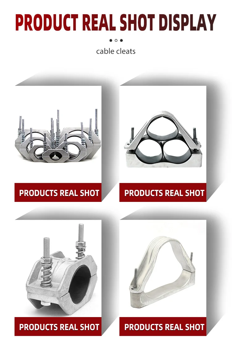 Cast Aluminium Two Bolt Cable Cleats Cable Clamp Cable Cleat Trefoil ...