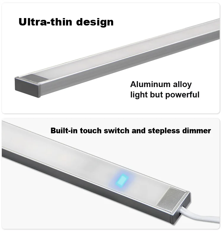 Surface Mounted Aluminum Profile Channel Built In Hand Wave Dimmer ...