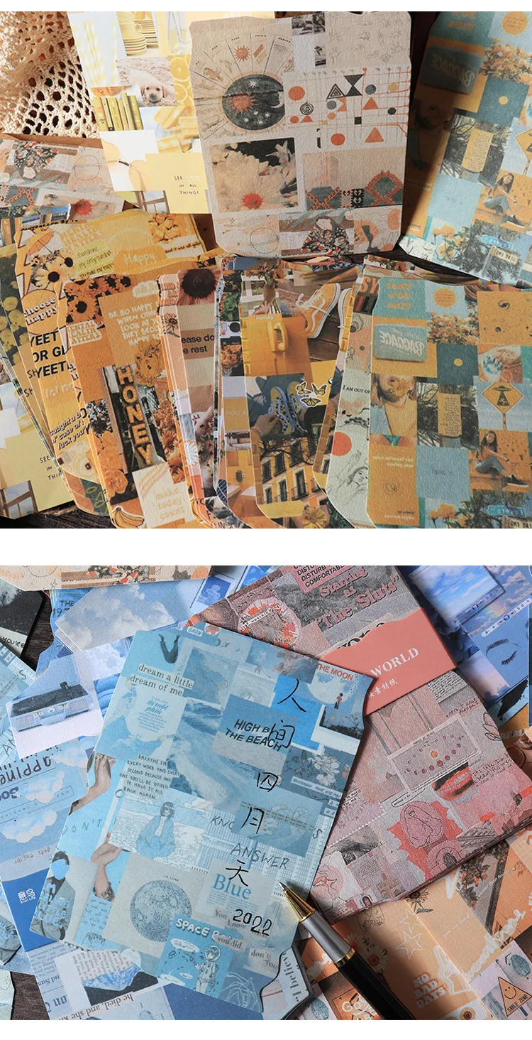 30 Sheets/pack Of April Day Collection,Retro Materials,Message And Note ...