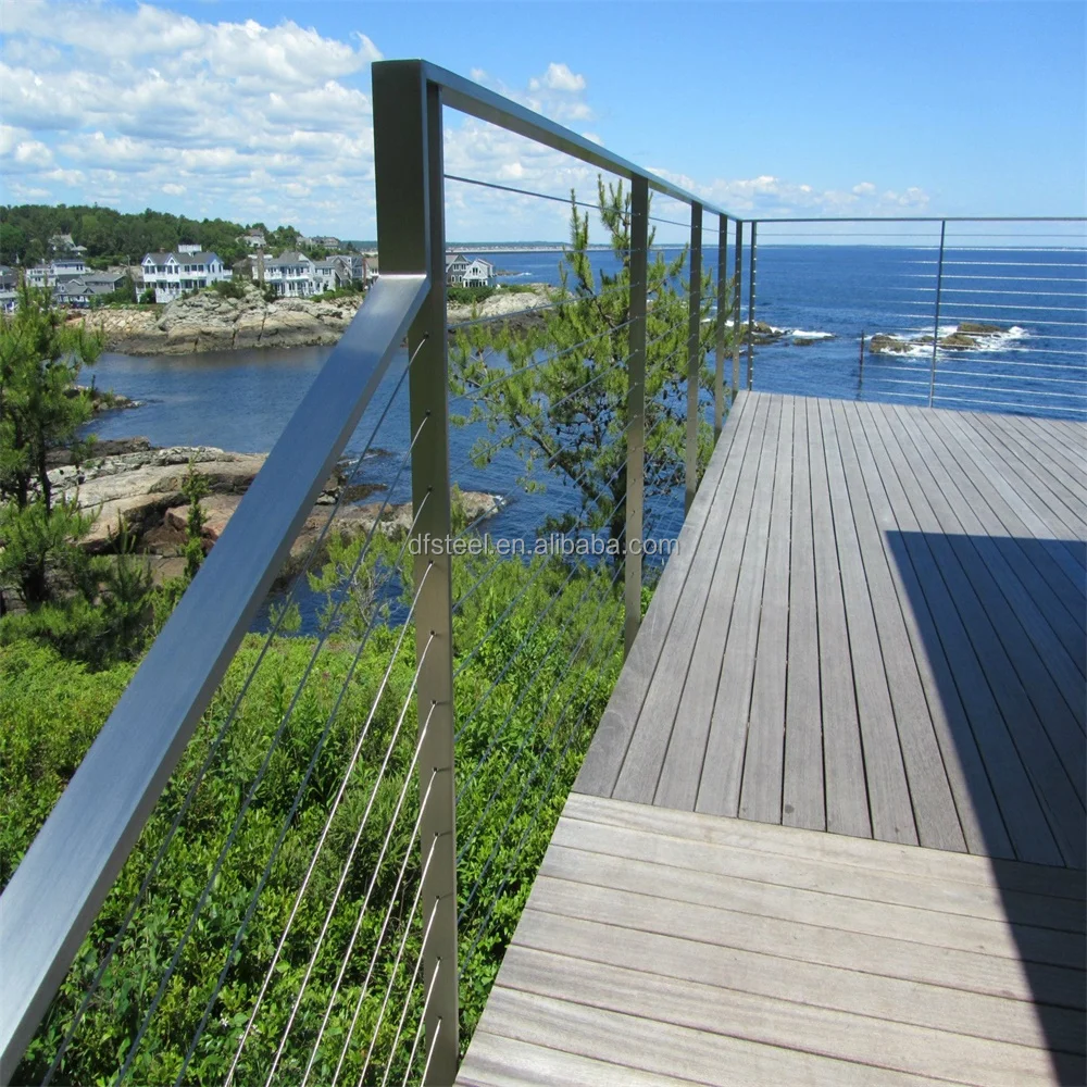 Df Factory Price Stainless Steel Cable Railing Kit Stair Railing Design ...