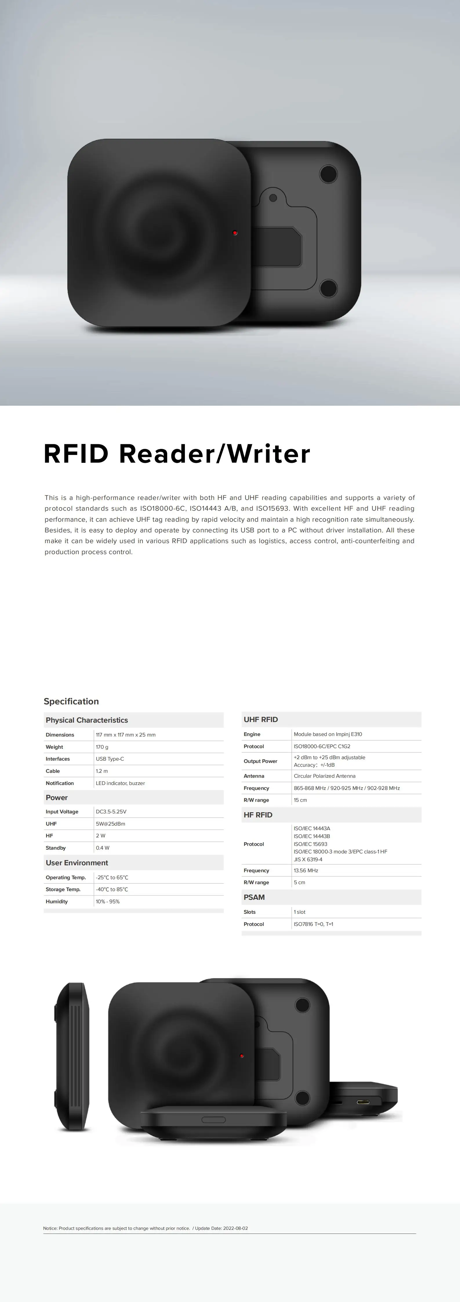 Chainway R1 Based on E310 High-performance Both HF & UHF RFID Reader ...