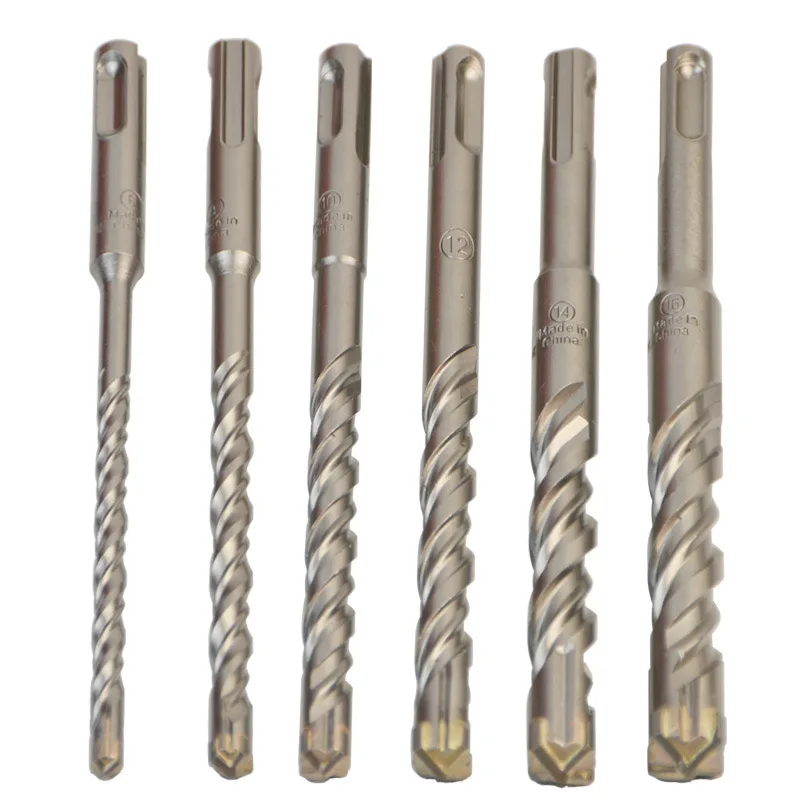 5/6/8/10/12/14/16mm Electric Hammer Drill Bits Cross Type Tungsten ...