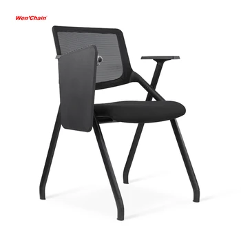 Modern Foldable Chair With Writing Table Attached Mesh Back Office ...