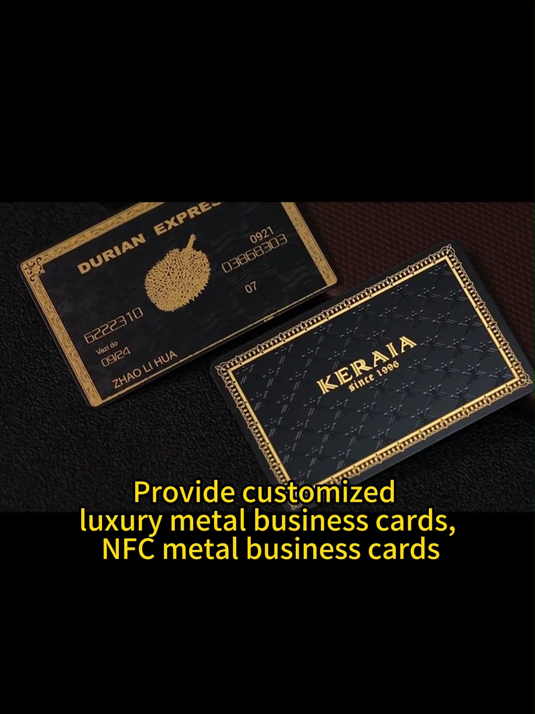 Custom Nfc Blank Metal Metallic Gold Magnetic Business Nfc Visiting ...