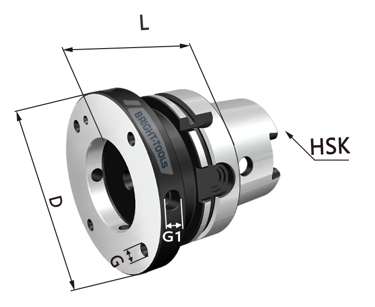 HSK Runout Adjustable Flange Adapter Toolholder DIN69893| Alibaba.com