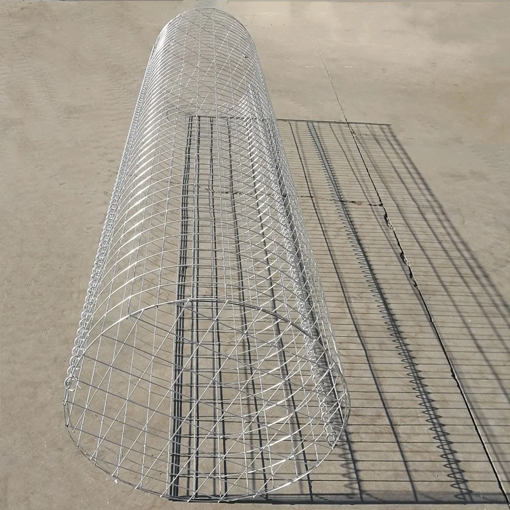 Galvanized Steel Gabion Wire Mesh Cylindrical Welded PVC Coated Square ...