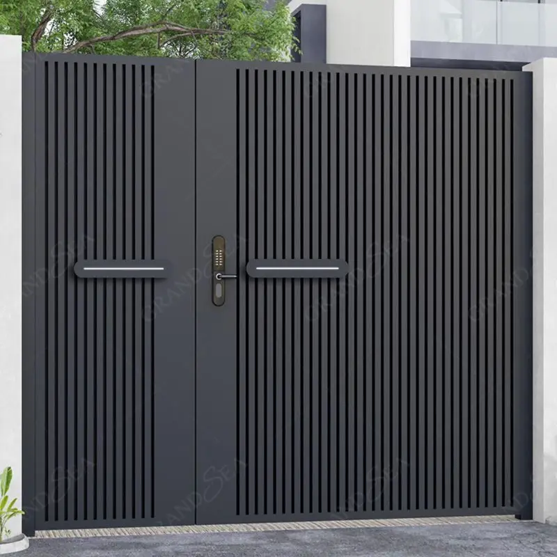 Luxury Villa Gate - Electric Sliding Door with Decorative Aluminum