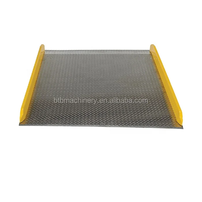 Steel Truck Loading Dock Plates Ramp With Handles And Side Curbs ...