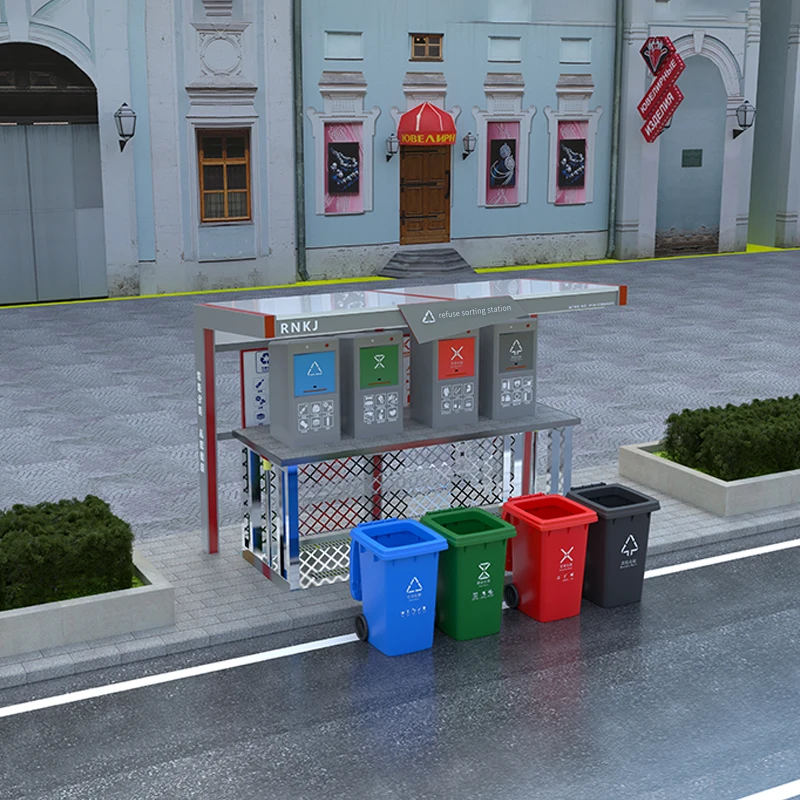 RNKJ 240L*4 Underground Separate Classification Garbage Bin Smart ...