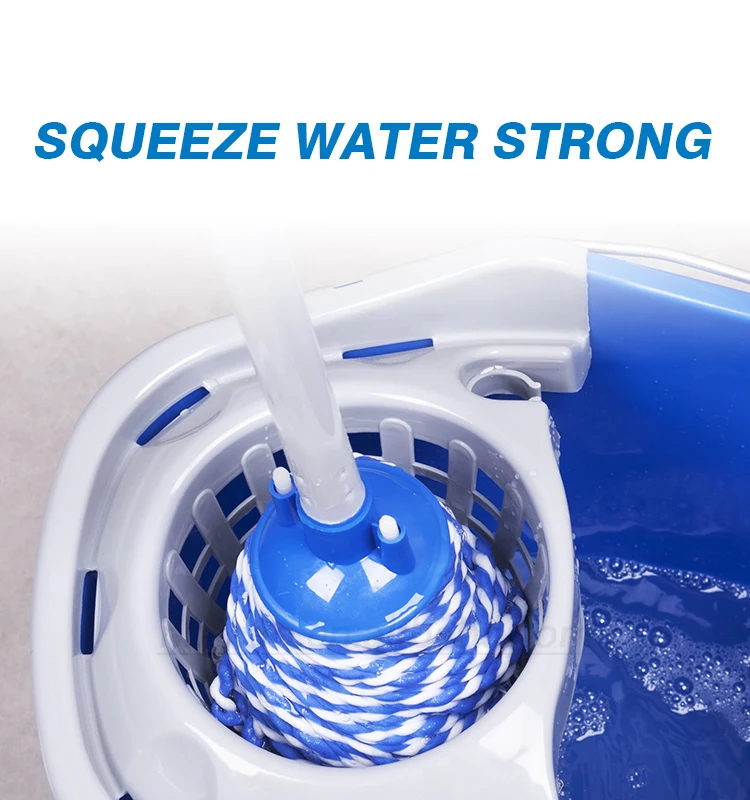 Kleaner Plastic Household Floor Cleaning Mop Squeeze Buckets with Handles