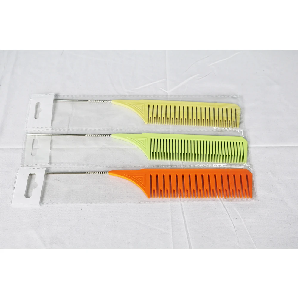 Custom Plastics Comb Handle Stainless Steel Custom Logo - Buy Comb ...