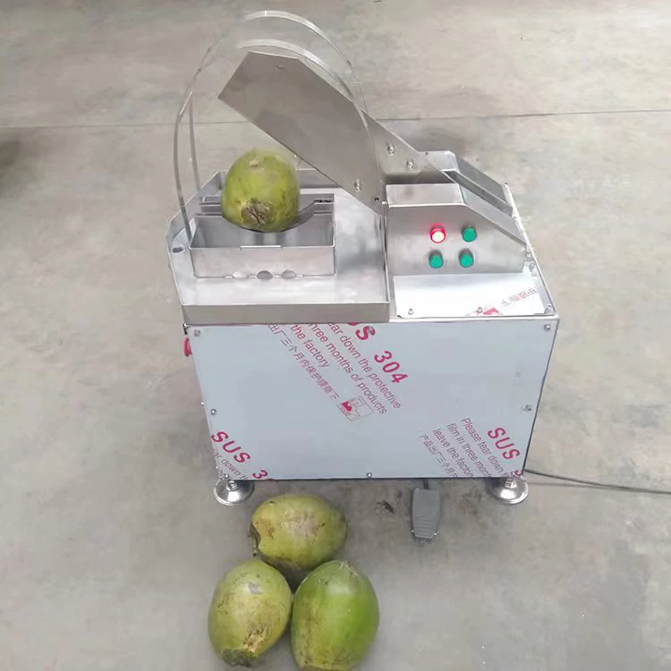 Green Fresh Young Coconut Half Cutting Machine - 2023